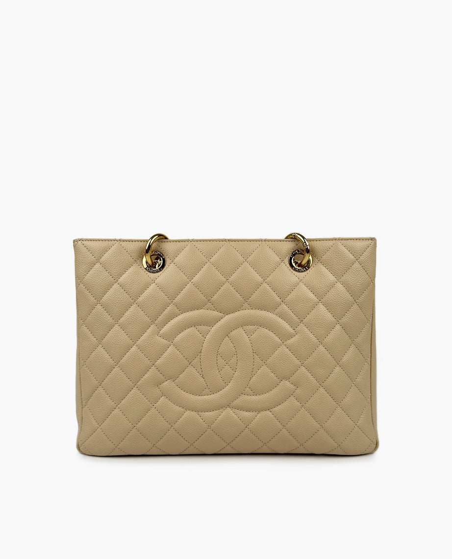 Chanel GST Tote Beige Caviar GHW – Luxury Helsinki