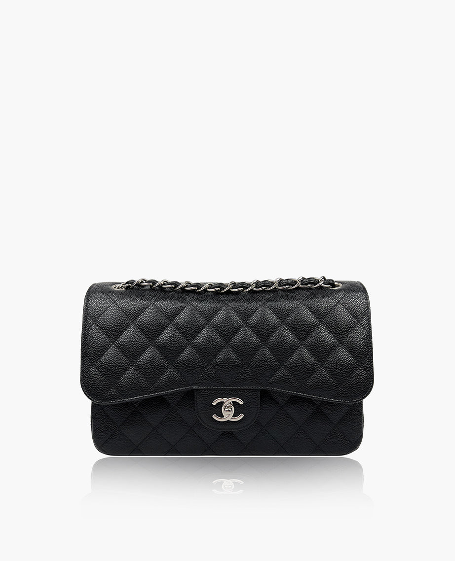 Chanel Timeless Jumbo Double Flap Black Caviar SHW – Luxury Helsinki