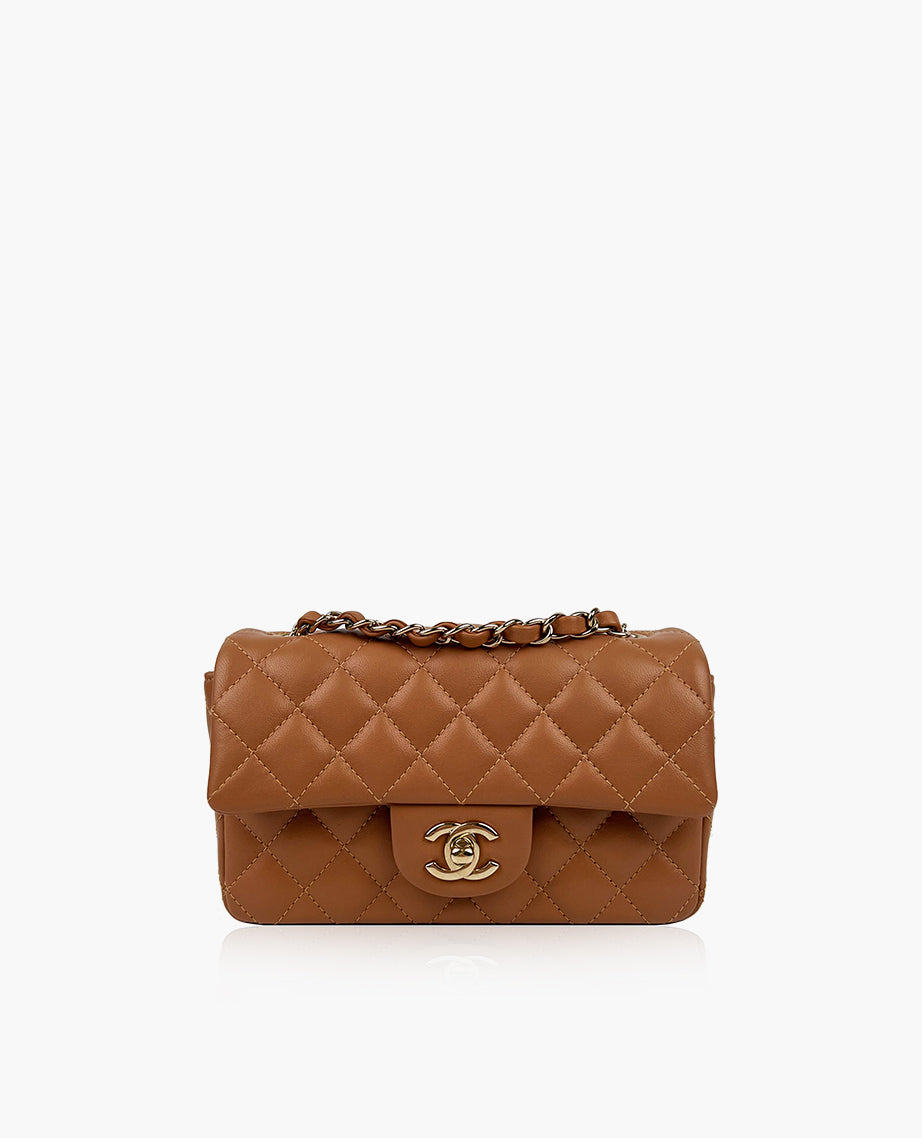 Chanel Mini Rectangular Caramel Lambskin CHW – Luxury Helsinki