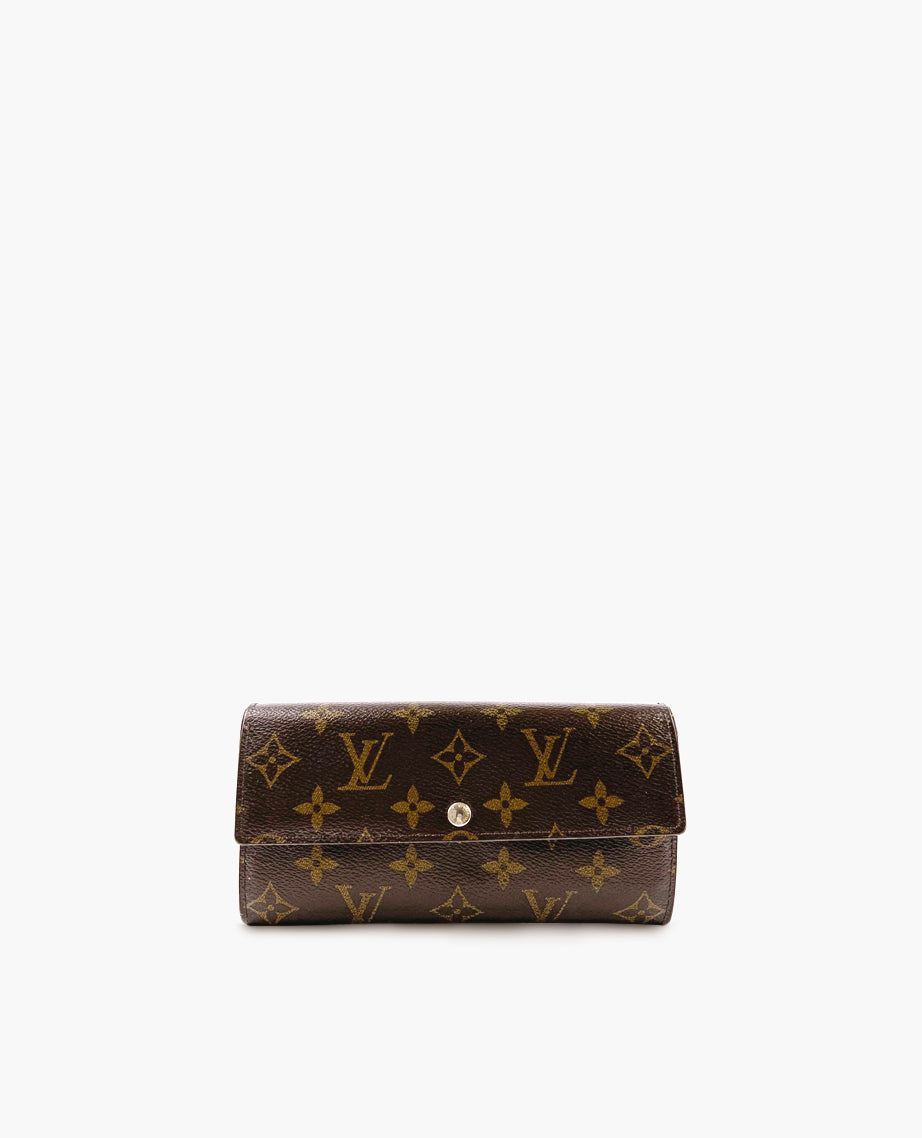 Louis Vuitton Monogram Sarah Long Wallet – Luxury Helsinki