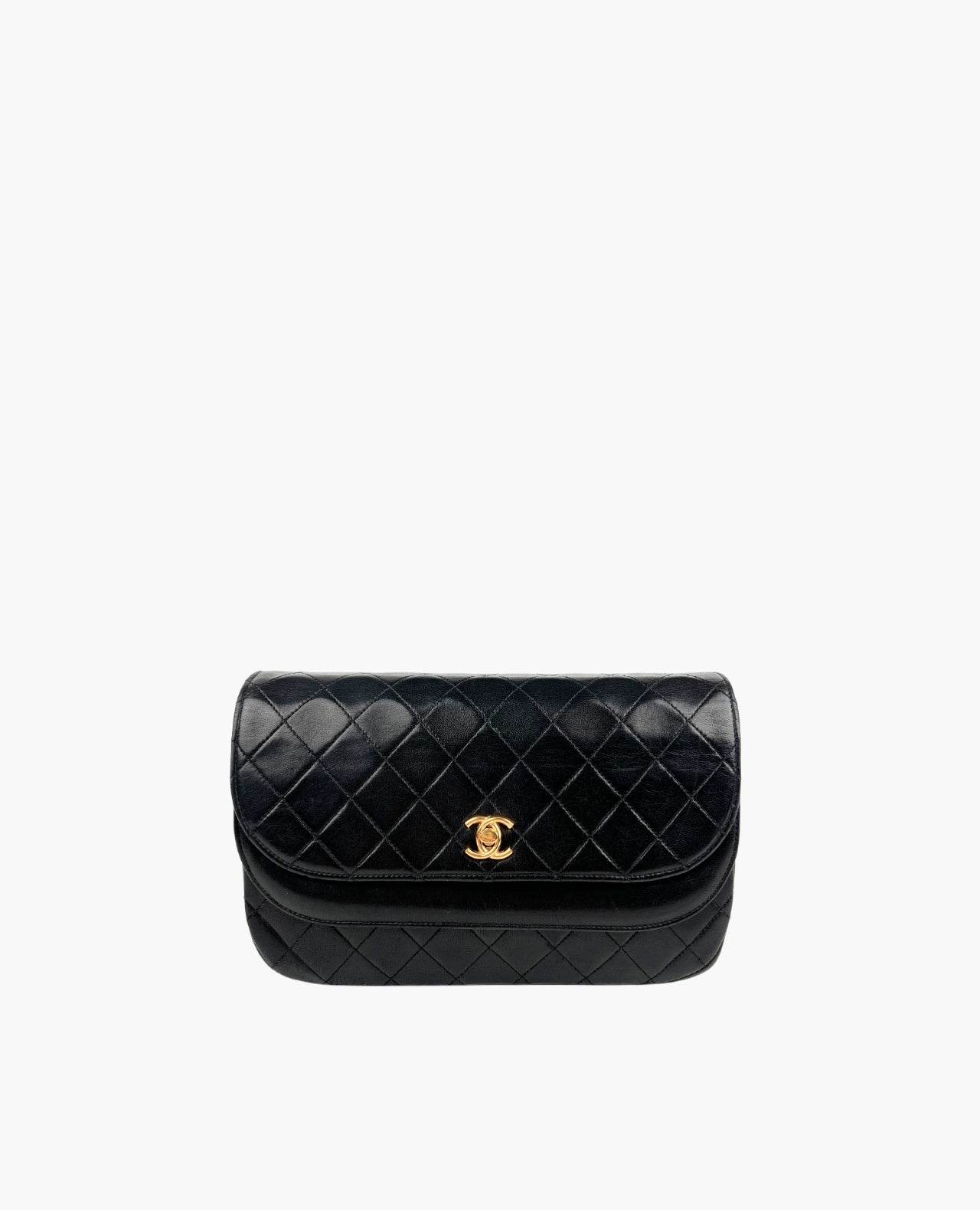 Chanel Vintage Half Moon Lambskin Black GHW – Luxury Helsinki