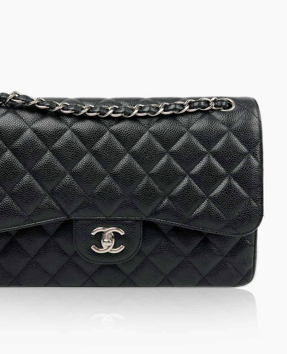Chanel Timeless Jumbo Double Flap Black Caviar SHW – Luxury Helsinki